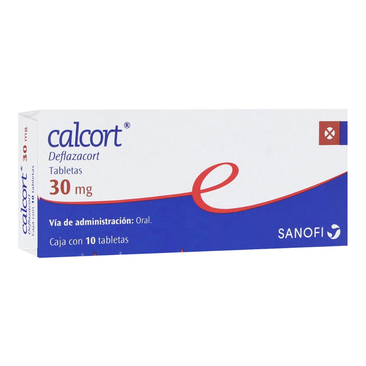 7501061002307 UPC Calcort 30MG 10 Tabs, Deflazacort