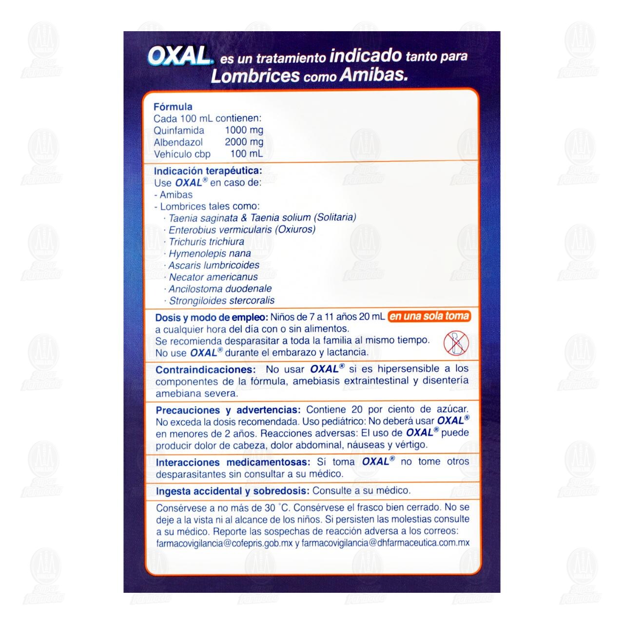 Oxal Junior 200mg/400mg, 20 ml Suspensión. de OXAL | Farmacias Guadalajara