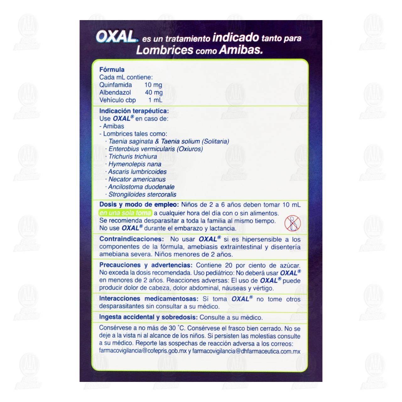 Oxal 100mg/400mg, 10 ml Suspensión Infantil. de OXAL | Farmacias ...