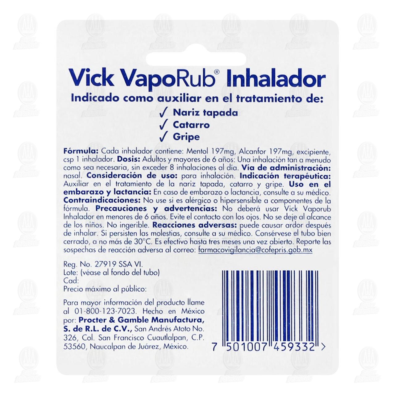VapoRub Inhalador Solución, 1 pz. de VICK | Farmacias Guadalajara