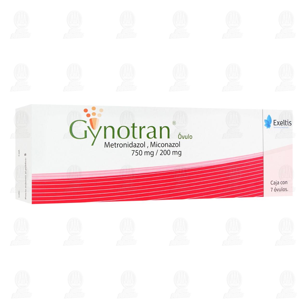 Gynotran 750mg/200mg, 7 Óvulos. de GYNOTRAN | Farmacias Guadalajara