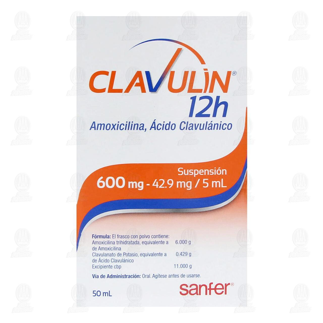 Clavulin 12h 600mg/42.9mg/5ml Suspensión, 50 ml. de CLAVULIN ...