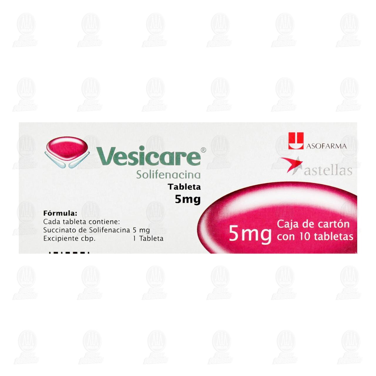 Vesicare 5 mg, 10 Tabletas. de VESICARE | Farmacias Guadalajara