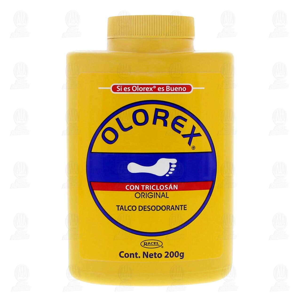 Talco Desodorante Olorex Original con Triclosán, 200 gr. de OLOREX ...
