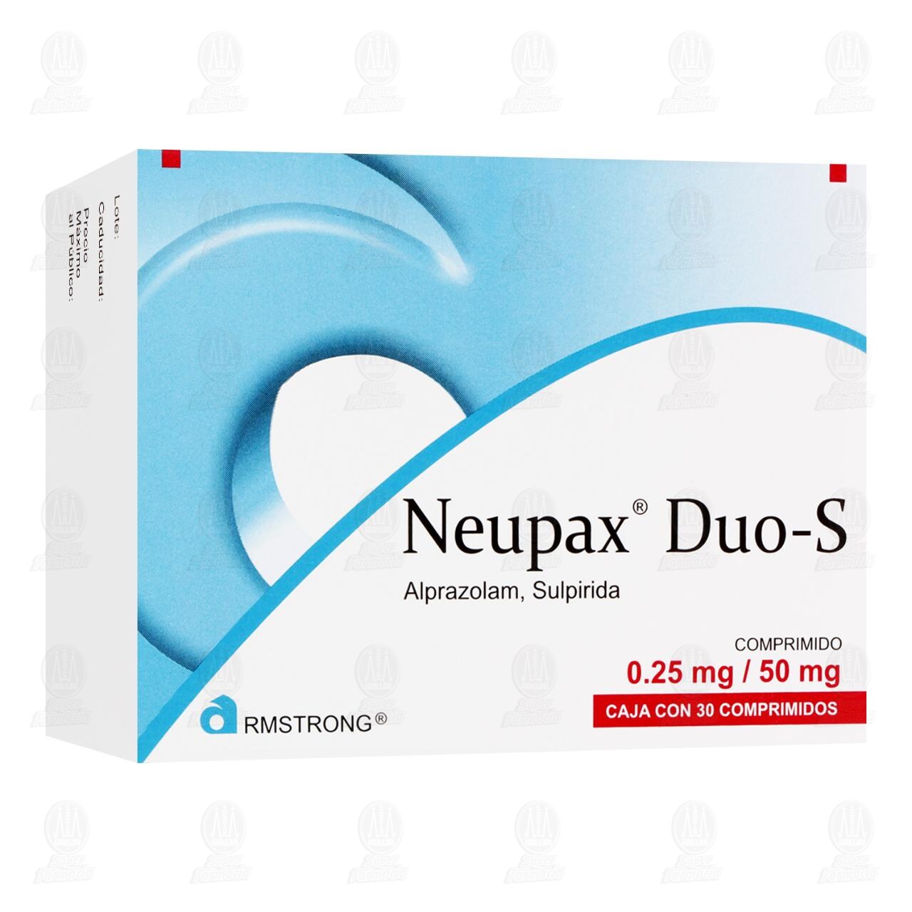 Neupax Duo-S 0.25mg/50mg, 30 Comprimidos. de NEUPAX | Farmacias Guadalajara