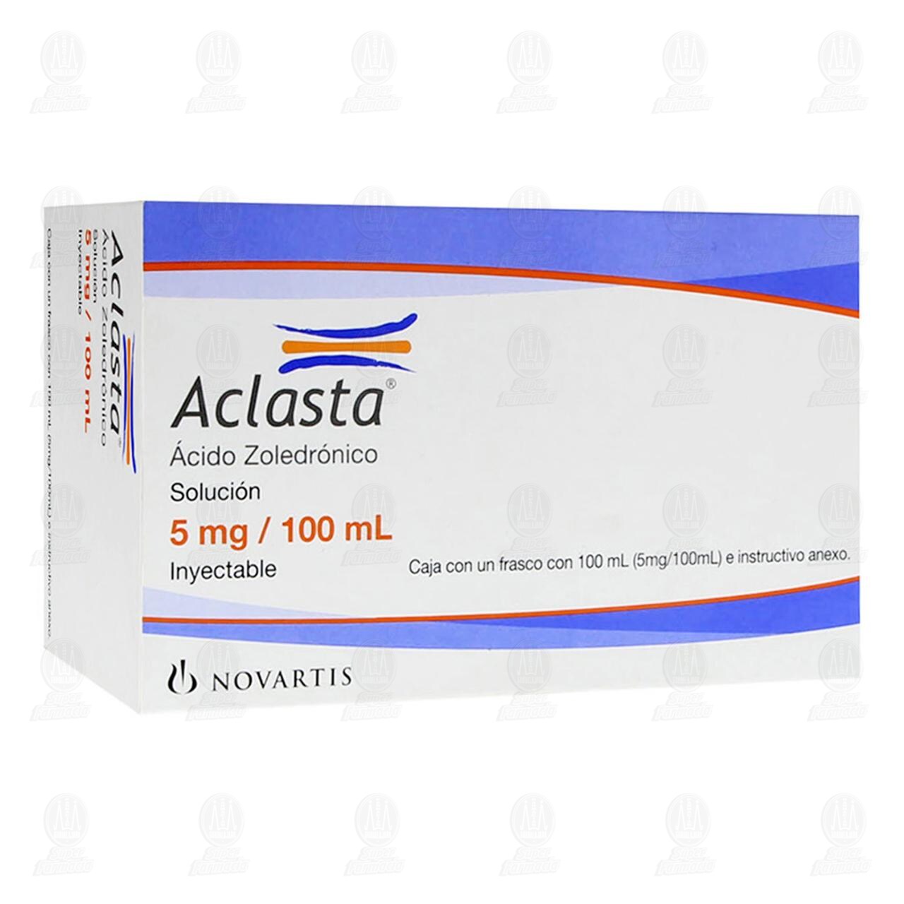 Aclasta 5mg/100ml Inyectable, 1 pz. de ACLASTA | Farmacias Guadalajara
