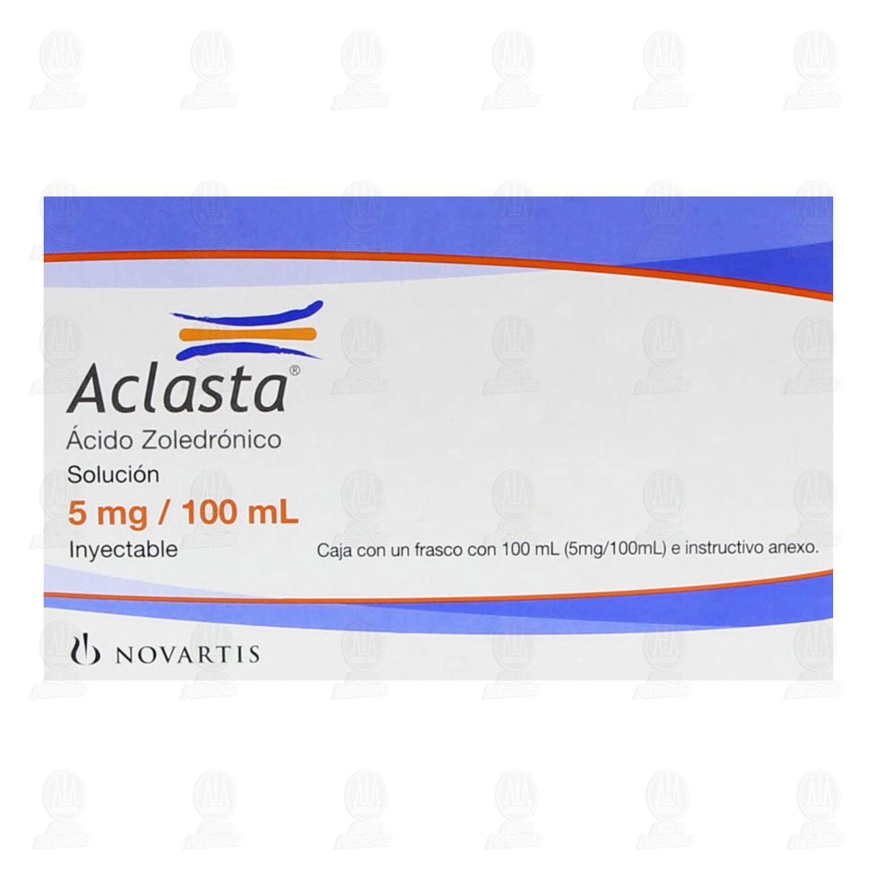 Aclasta 5mg/100ml Inyectable, 1 pz. de ACLASTA | Farmacias Guadalajara