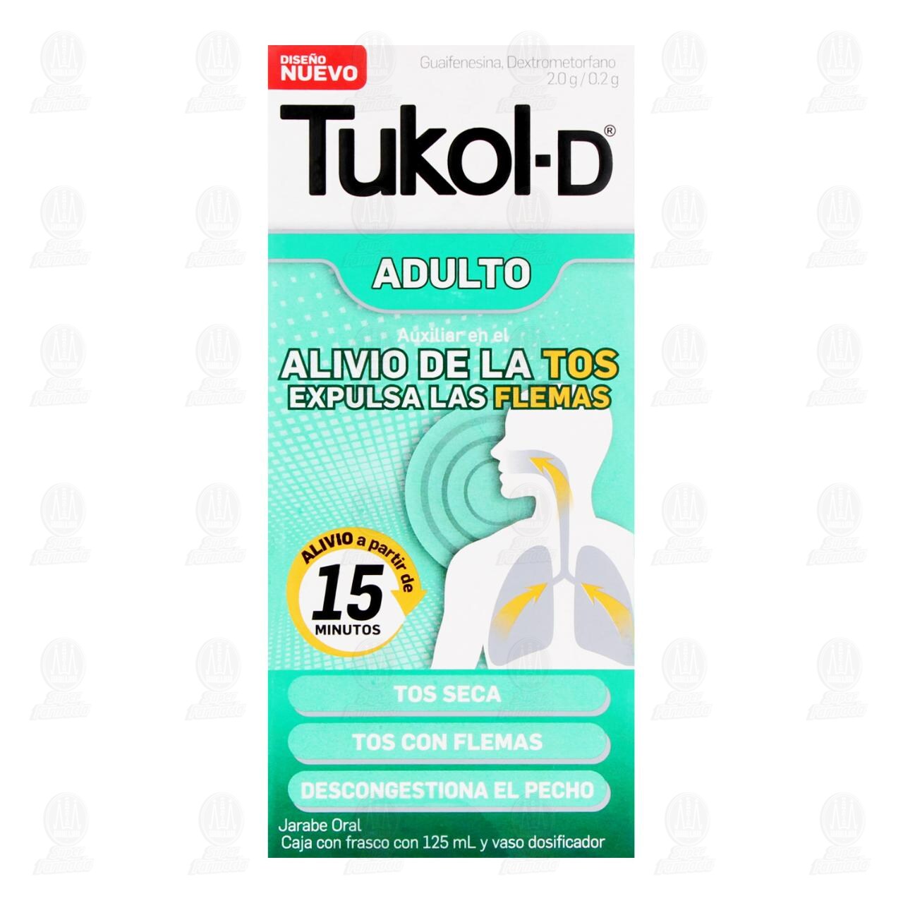 Tukol-D Jarabe Adulto, 125 ml. de TUKOL-D | Farmacias Guadalajara