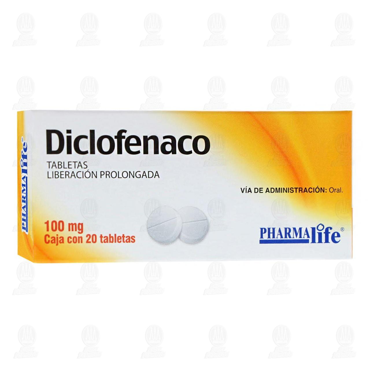 Diclofenaco 100mg 20 Tabletas Liberación Prolongada Pharmalife - Smart Club
