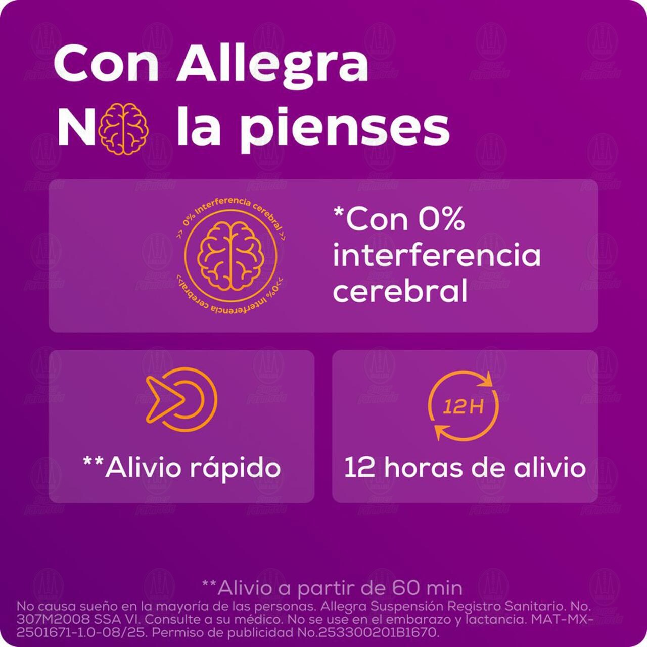 Allegra Suspensión Pediátrico, 150 ml. de ALLEGRA | Farmacias Guadalajara