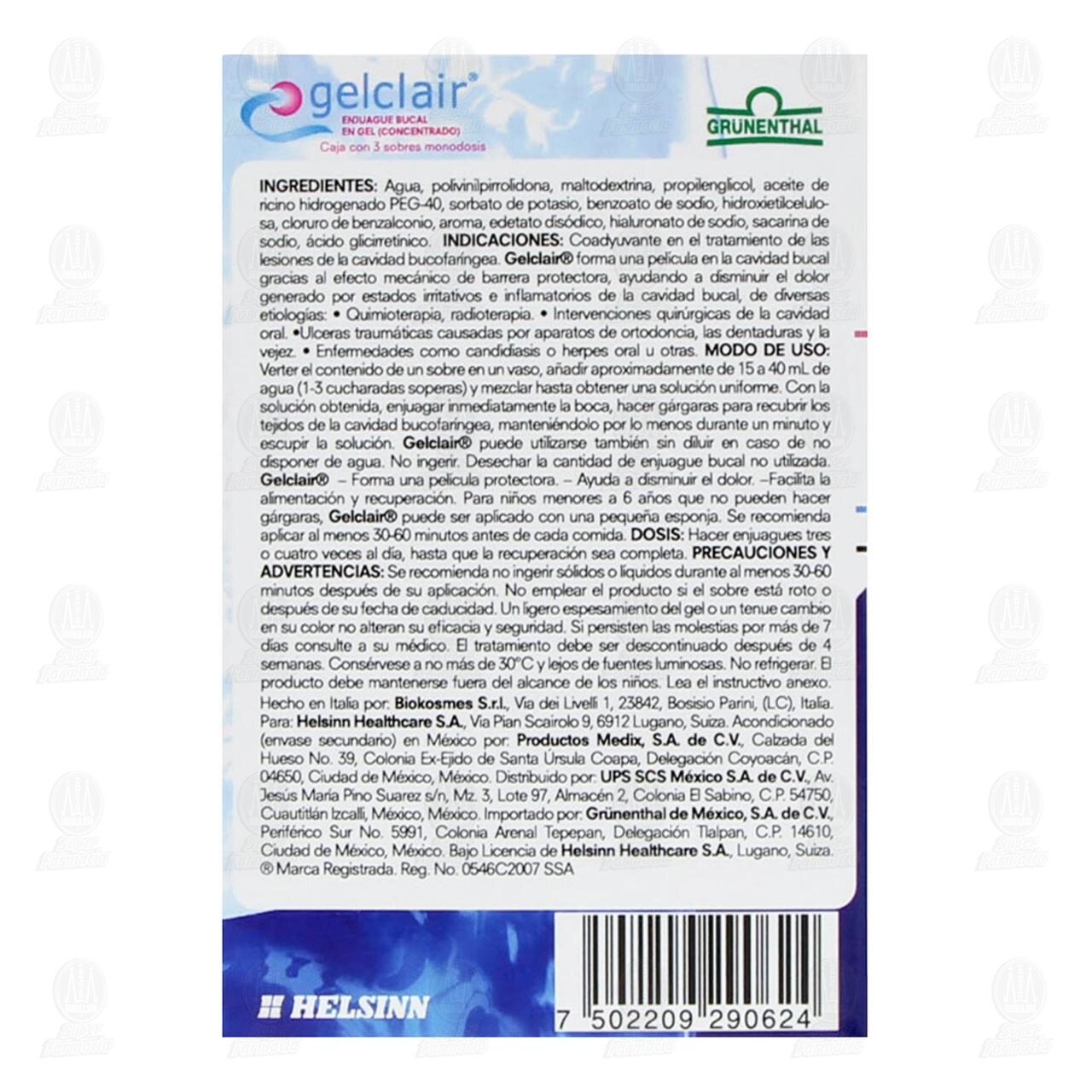Gelclair Gel, 3 Sobres Monodosis. de GELCLAIR | Farmacias Guadalajara