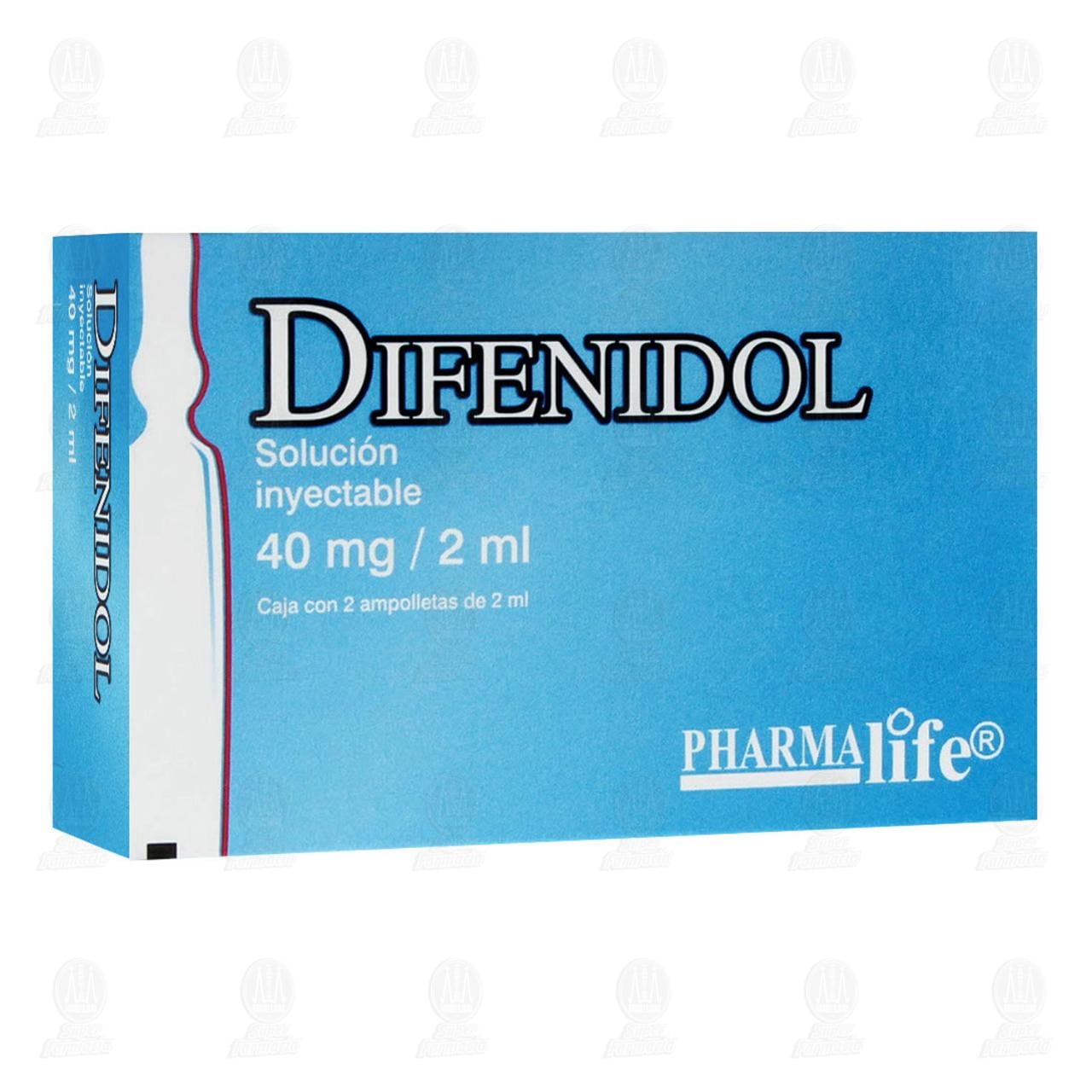 Difenidol 40mg/2ml, 2 Ampolletas Pharmalife. de PHARMALIFE | Farmacias ...