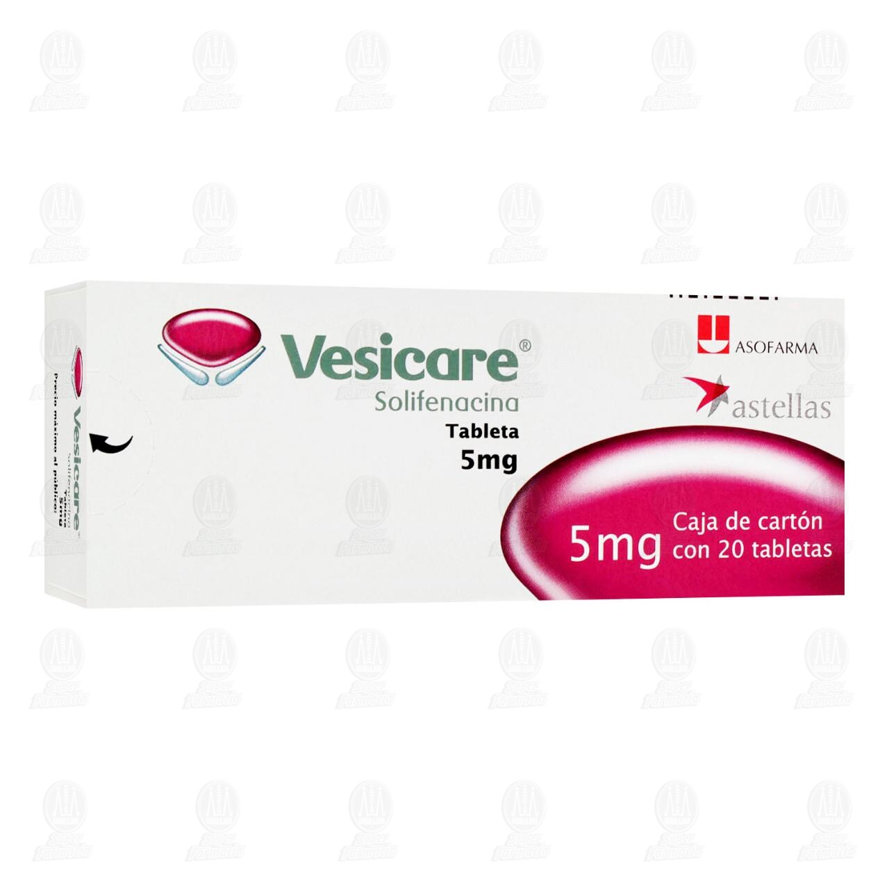 Vesicare 5 mg, 20 Tabletas. de VESICARE 5 | Farmacias Guadalajara