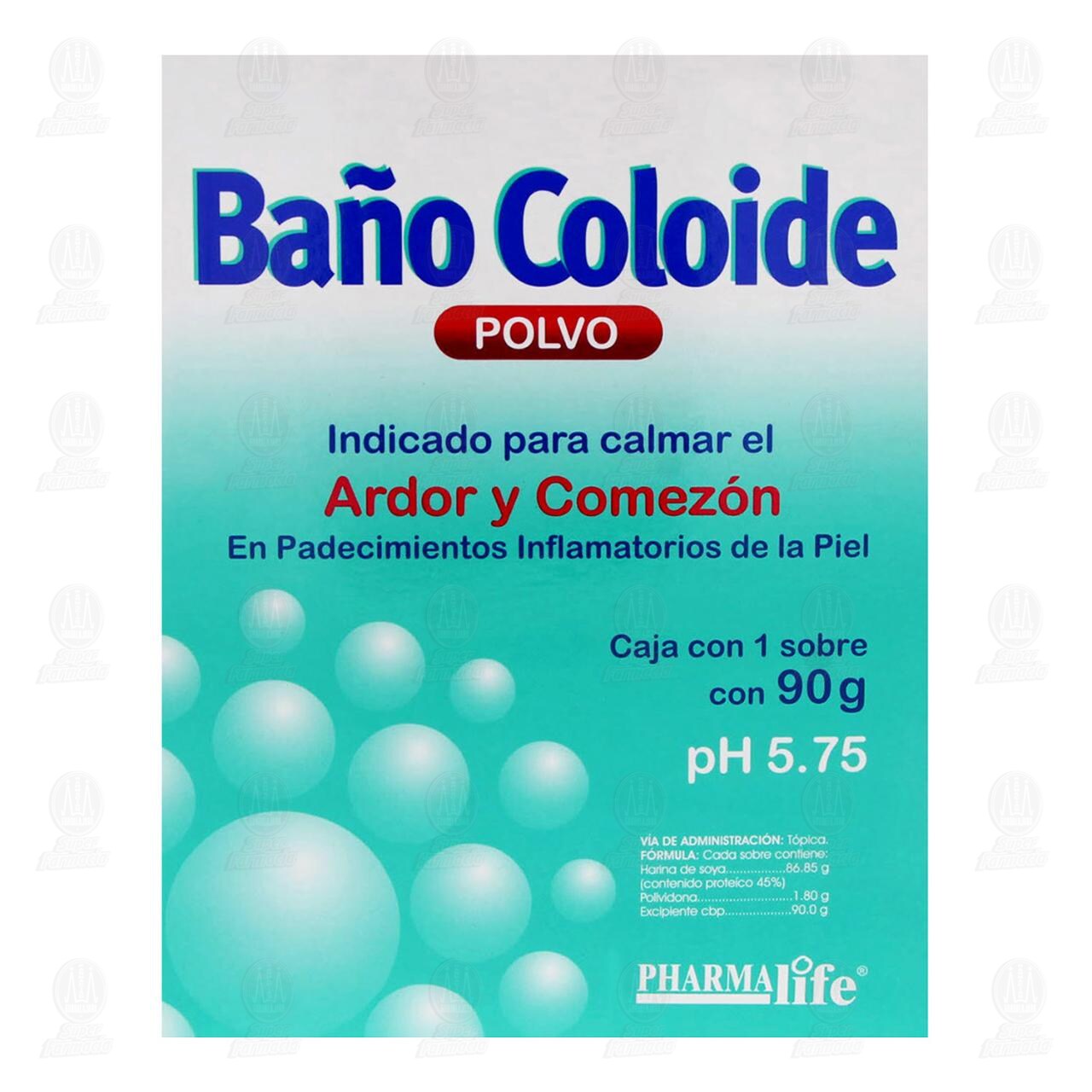 Baño Coloide Polvo 90 gr, 1 Sobre Pharmalife. de PHARMALIFE | Farmacias ...
