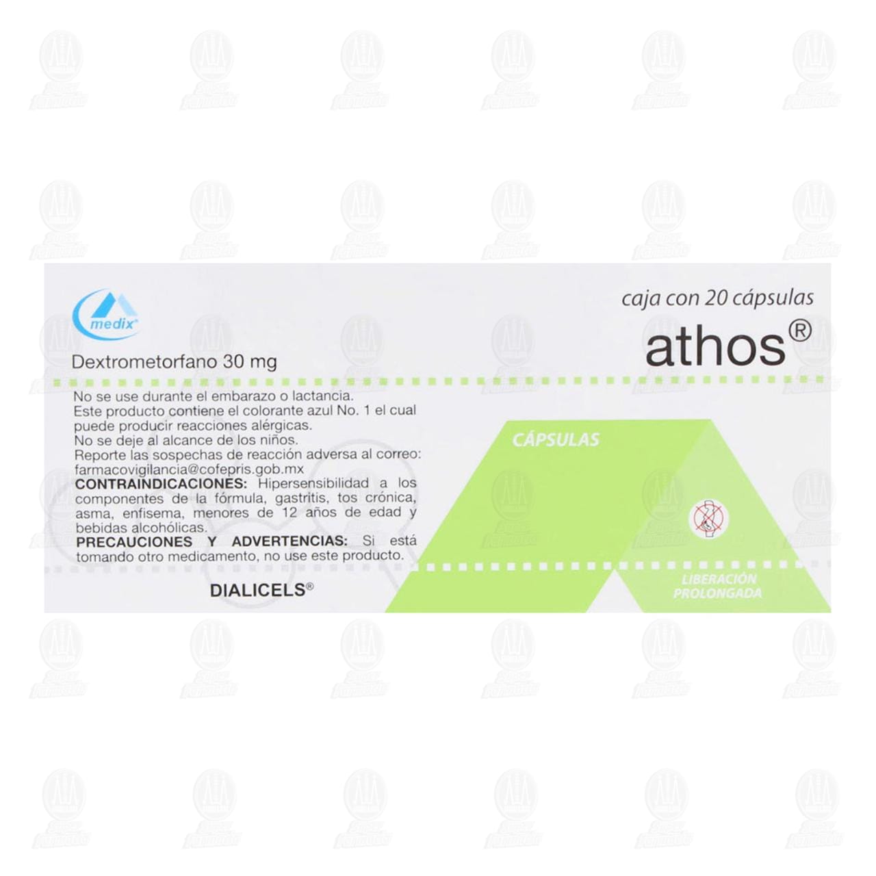 Athos 30 mg, 20 Cápsulas. de ATHOS | Farmacias Guadalajara