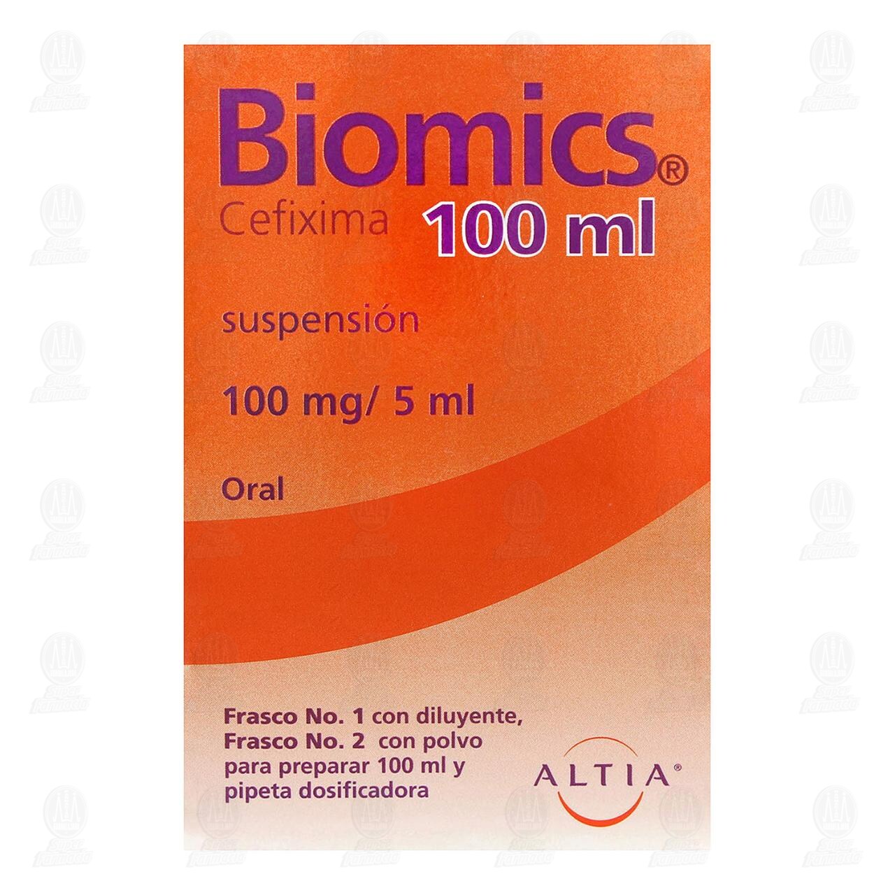 Biomics 100mg/5ml, Suspensión 100 ml. de BIOMICS | Farmacias Guadalajara