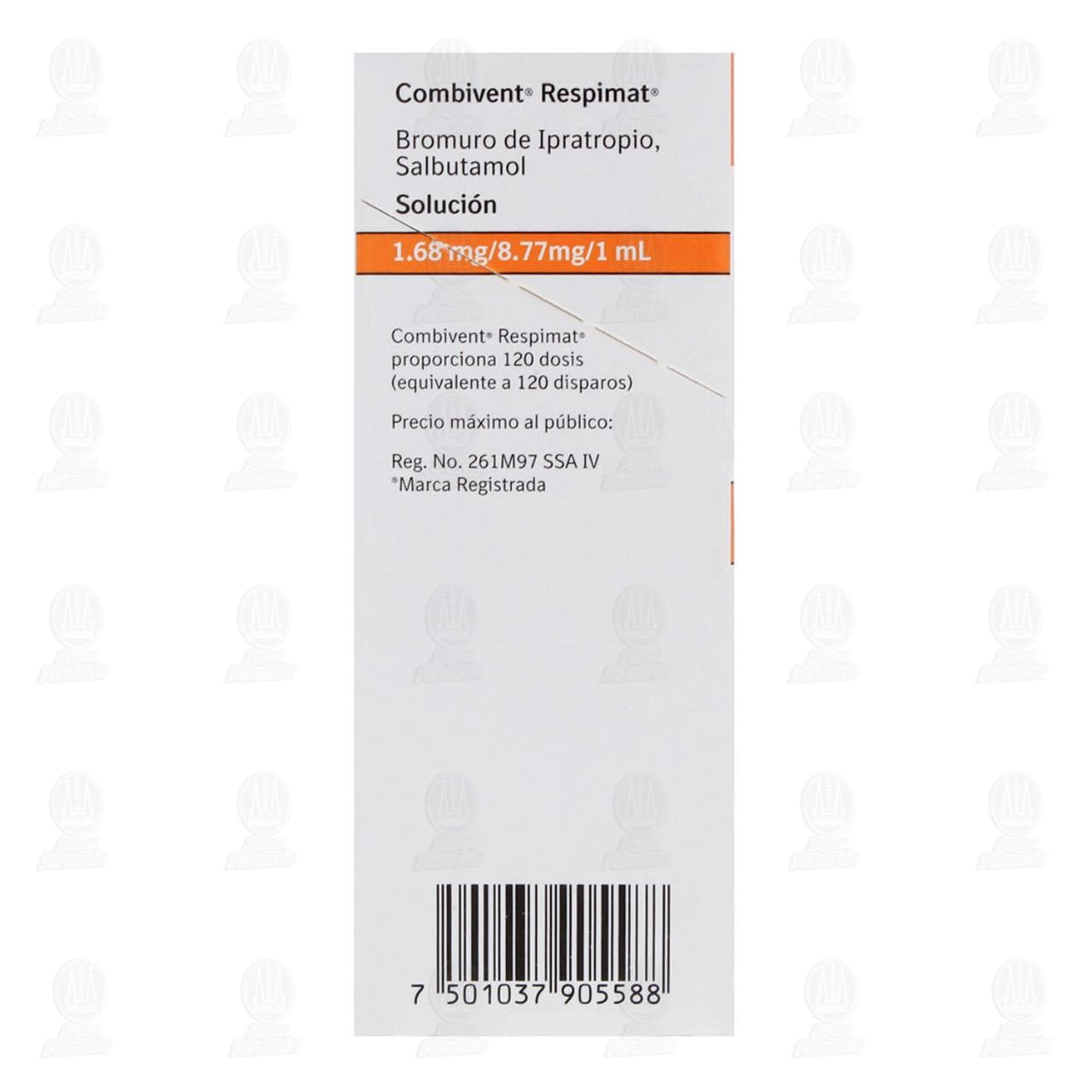 Combivent Respimat 1.68mg/8.77mg/1ml Cartucho 4.5ml 120 Dosis - Ciudapp ...