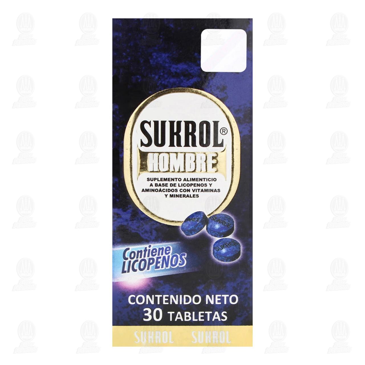 Sukrol Hombre, 30 Tabletas. de SUKROL | Farmacias Guadalajara