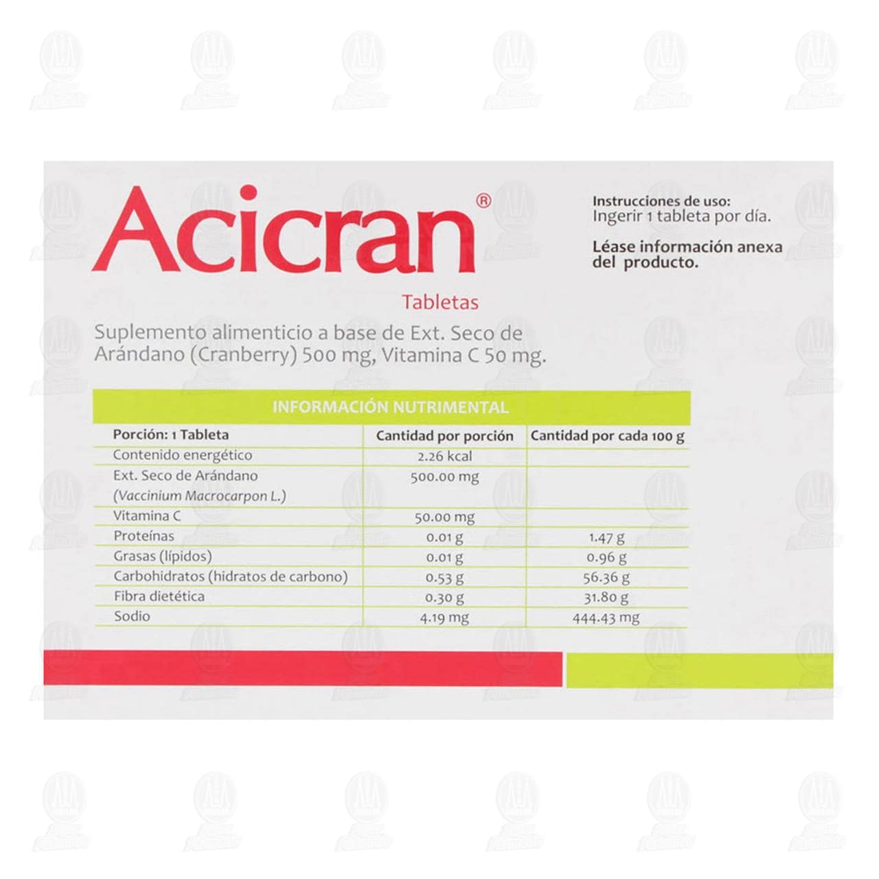 Suplemento Alimenticio Acicran Mix En Polvo, 30 Sobres De, 42% OFF