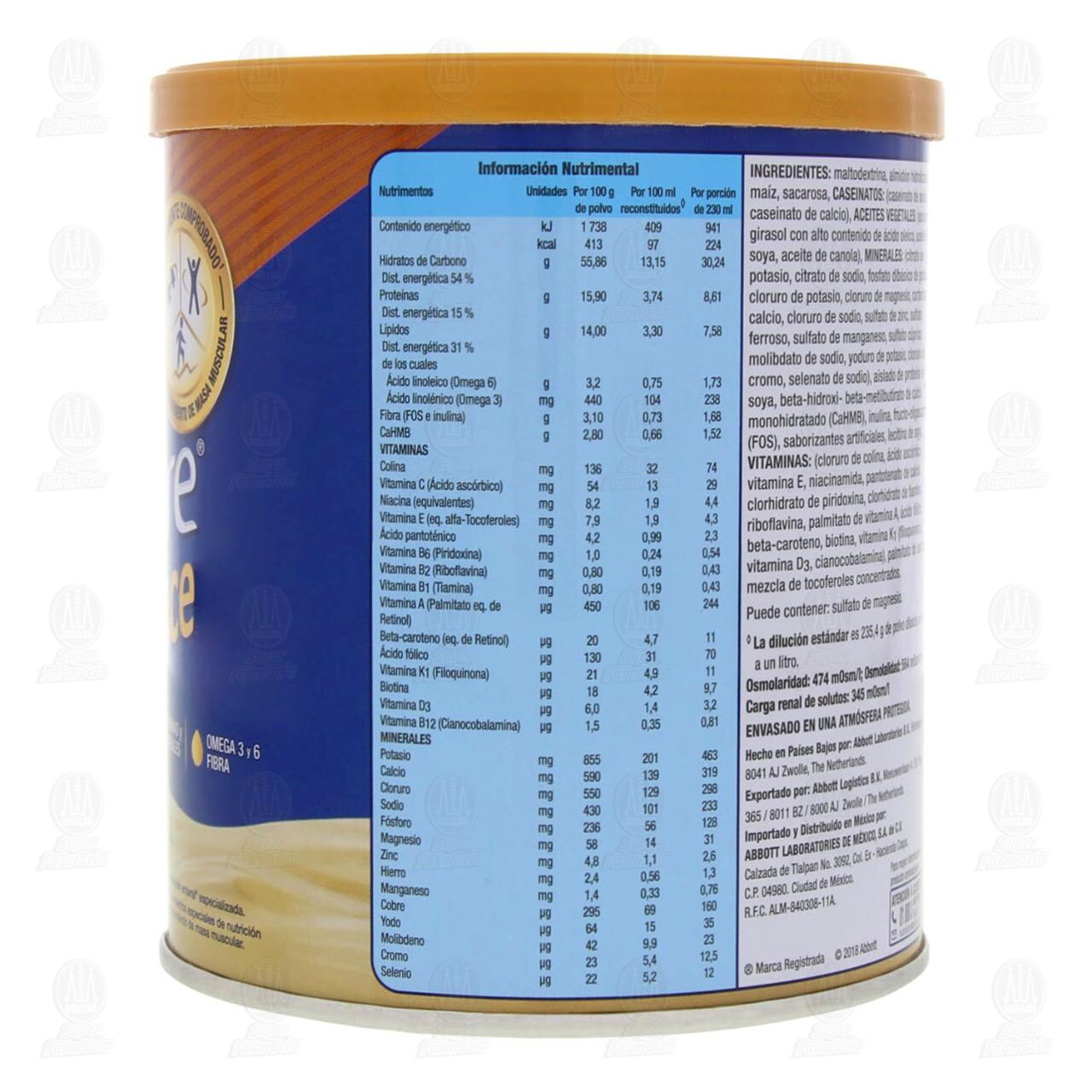 Ensure Advance en Polvo Sabor a Vainilla, 400 gr. de ENSURE | Farmacias ...