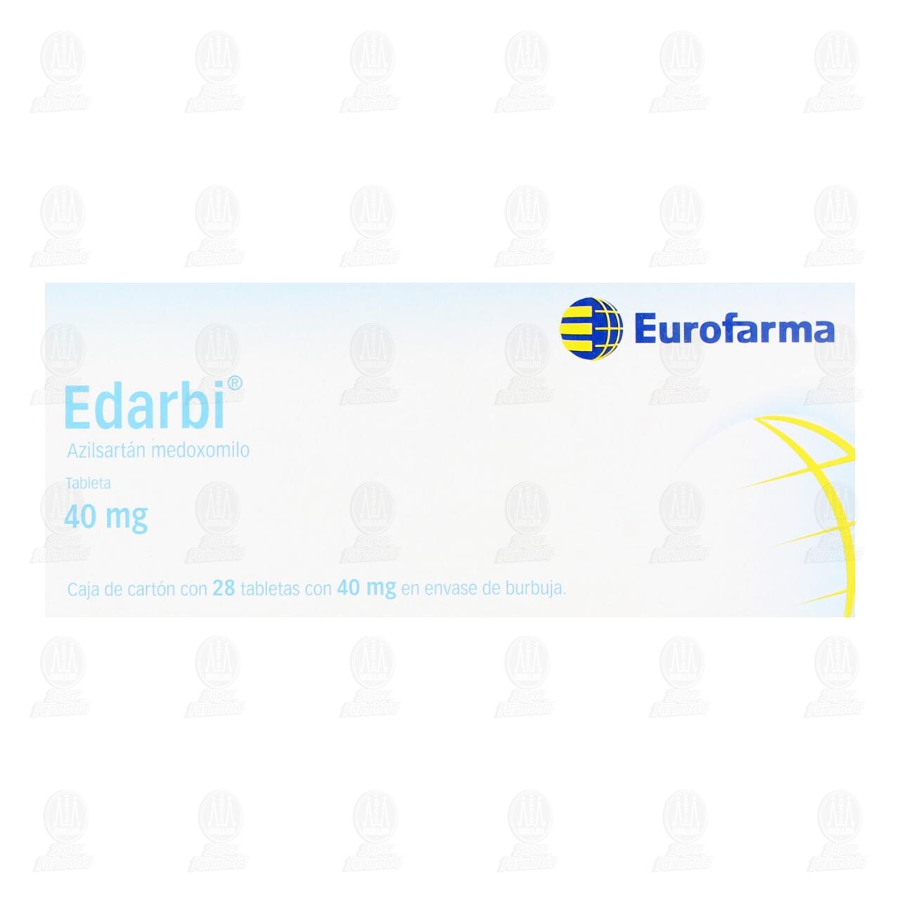 Edarbi 40 mg, 28 Tabletas. de EDARBI | Farmacias Guadalajara