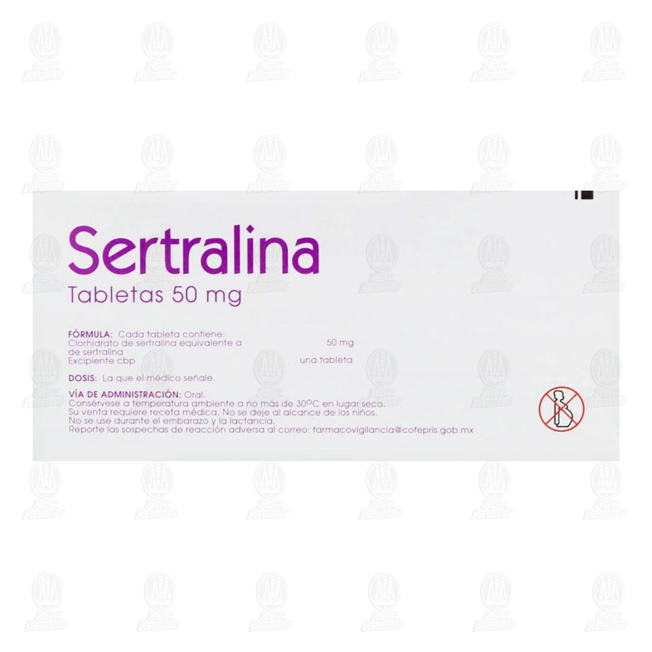 Sertralina 50 mg, 14 Tabletas Pharmalife. de PHARMALIFE | Farmacias ...