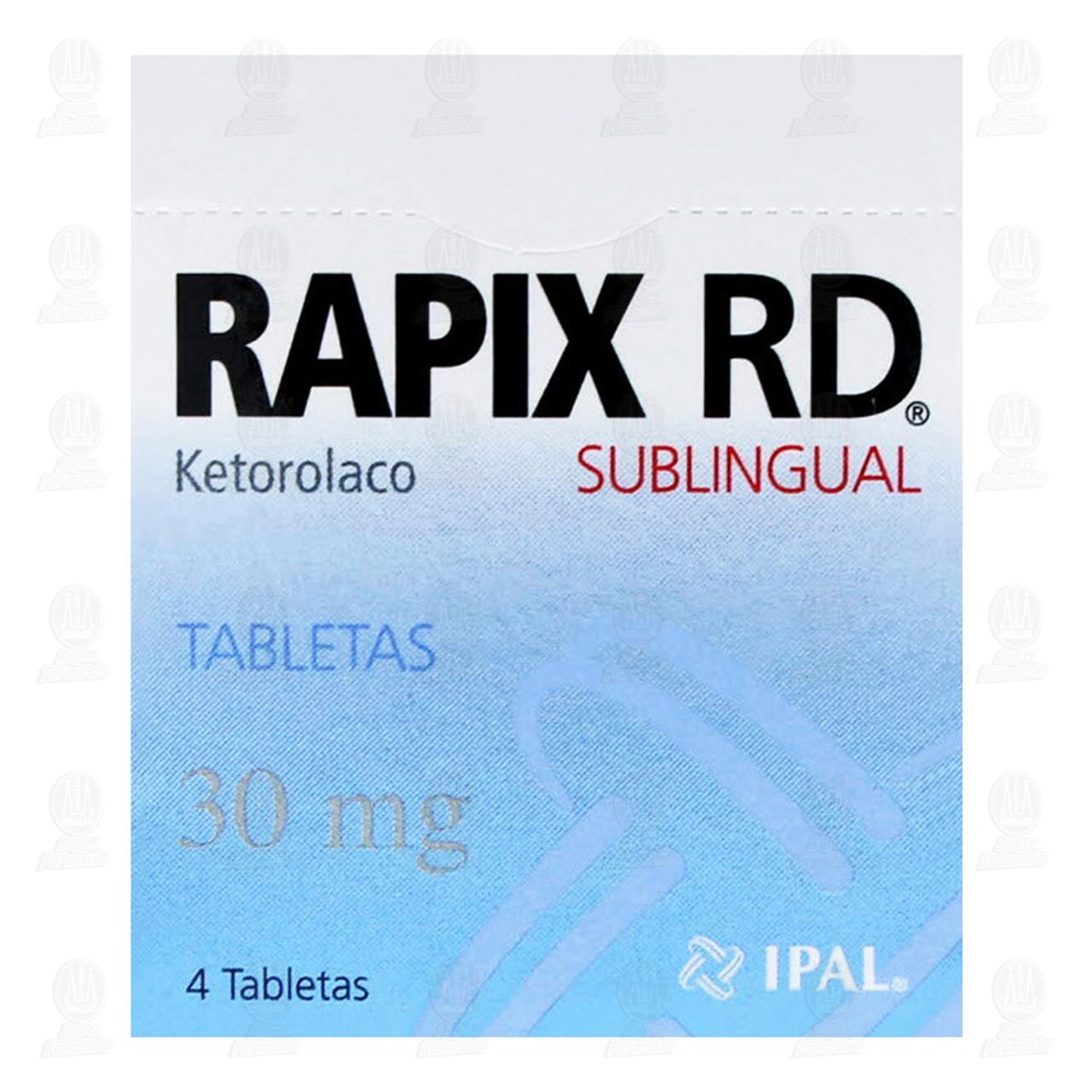 Rapix RD 30 mg, 4 Tabletas. de RAPIX | Farmacias Guadalajara
