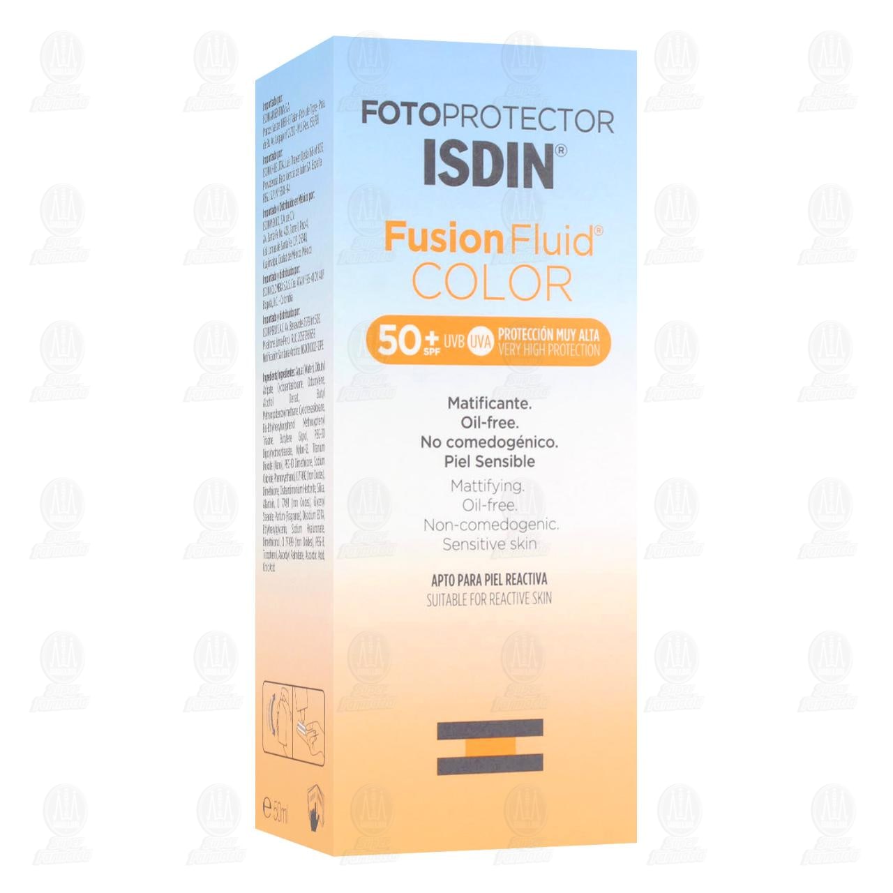 Fotoprotector Isdin 50+ Fluid Color, 50 ml.