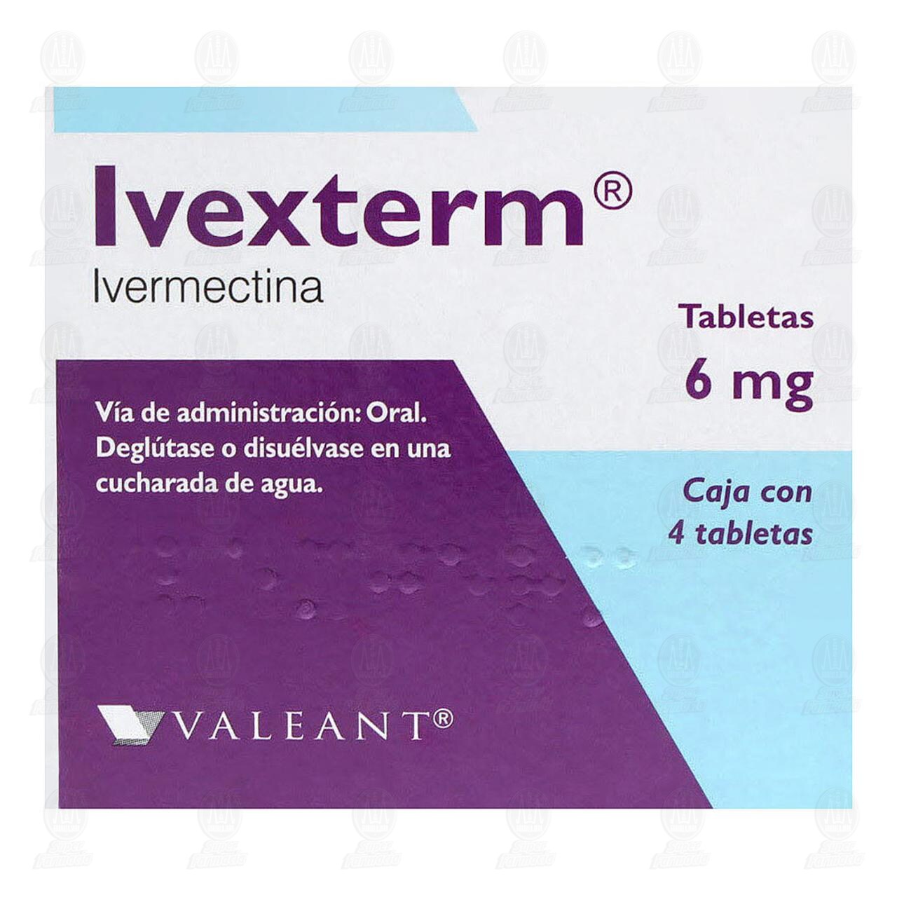 Ivexterm 6 mg, 4 Tabletas. de IVEXTERM | Farmacias Guadalajara