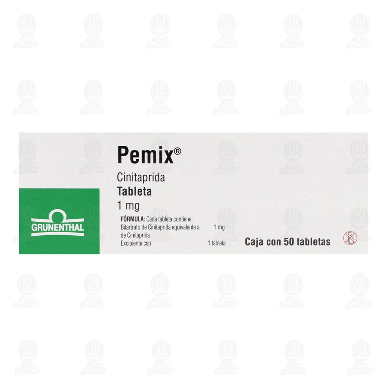Pemix 1 mg, 50 Tabletas. de PEMIX | Farmacias Guadalajara