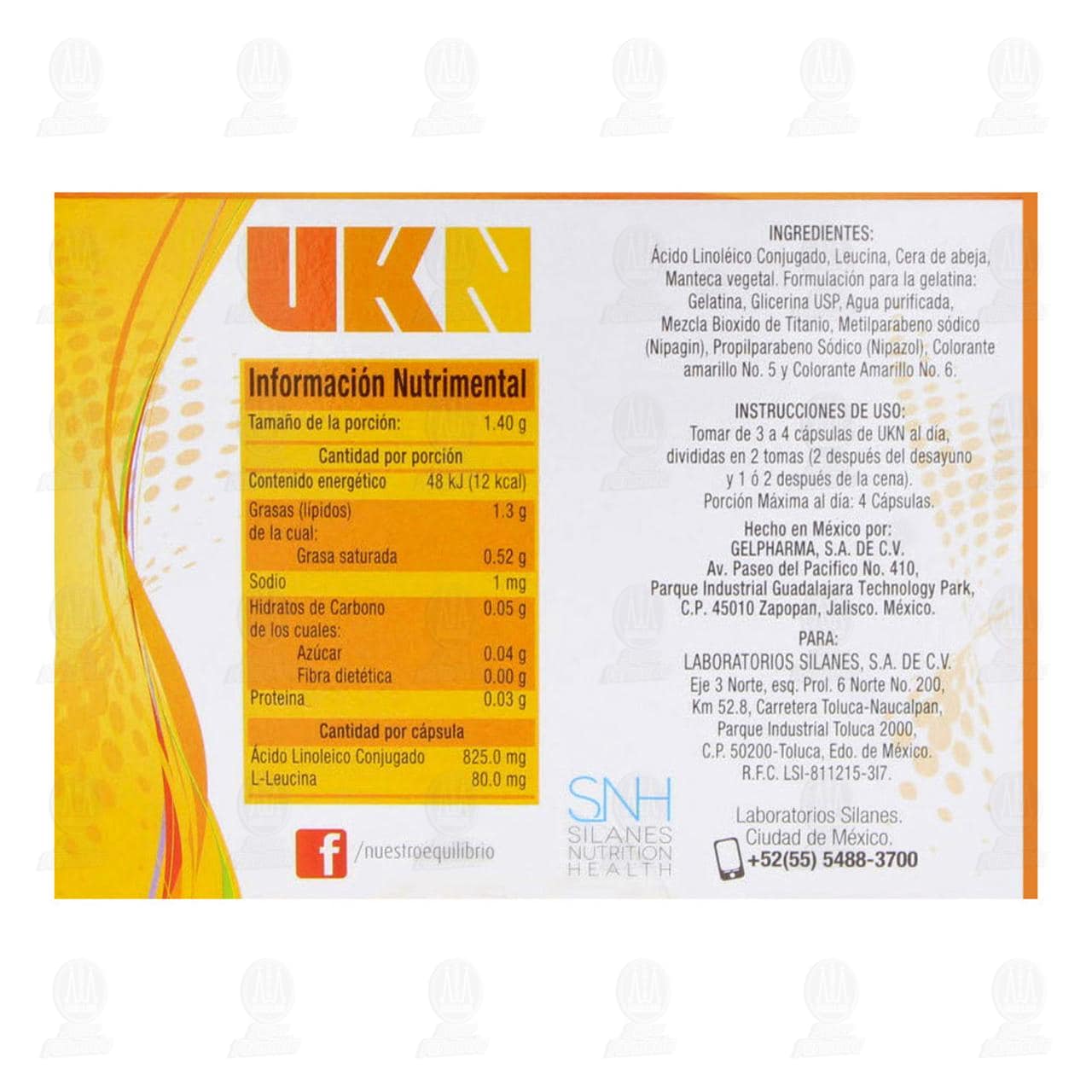 Ukn, 60 Cápsulas. de UKN | Farmacias Guadalajara