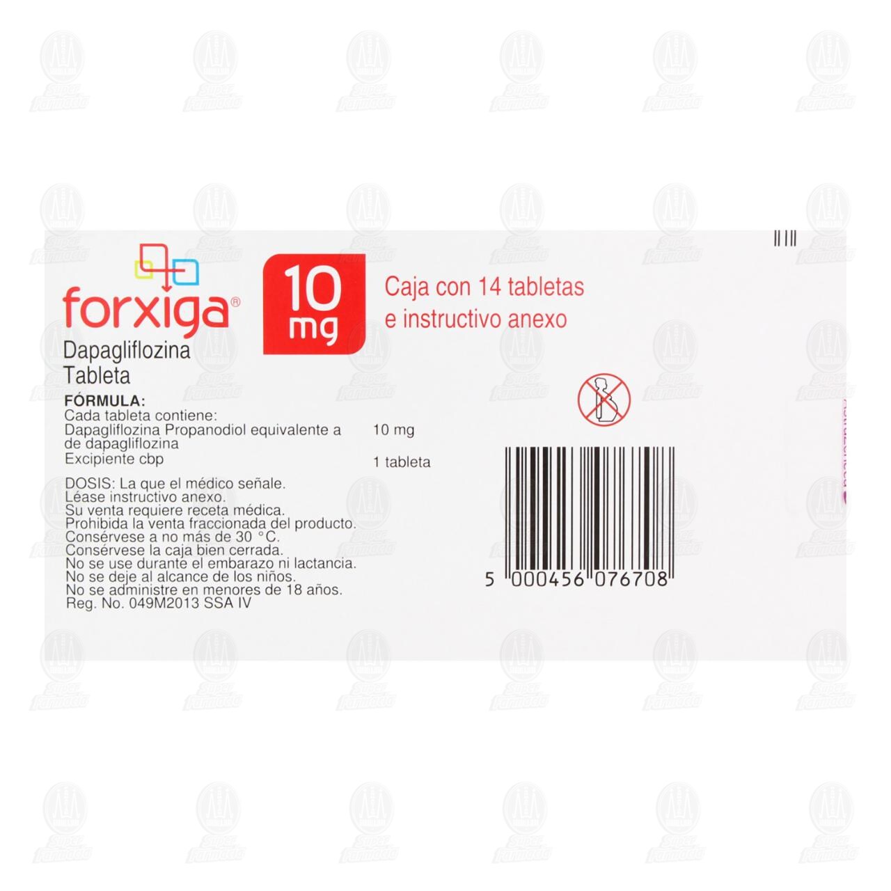 Forxiga 10 mg, 14 Tabletas. de FORXIGA | Farmacias Guadalajara