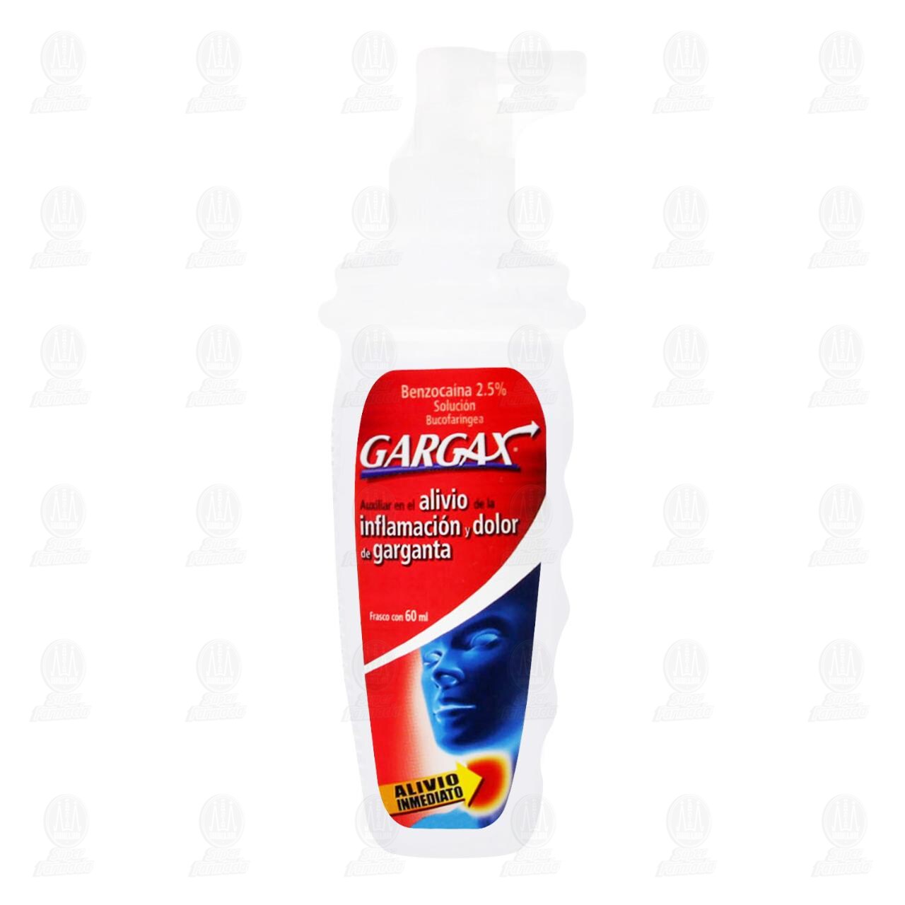 Gargax 2.5% Solución Bucofaríngea, 60 ml. de GARGAX | Farmacias Guadalajara