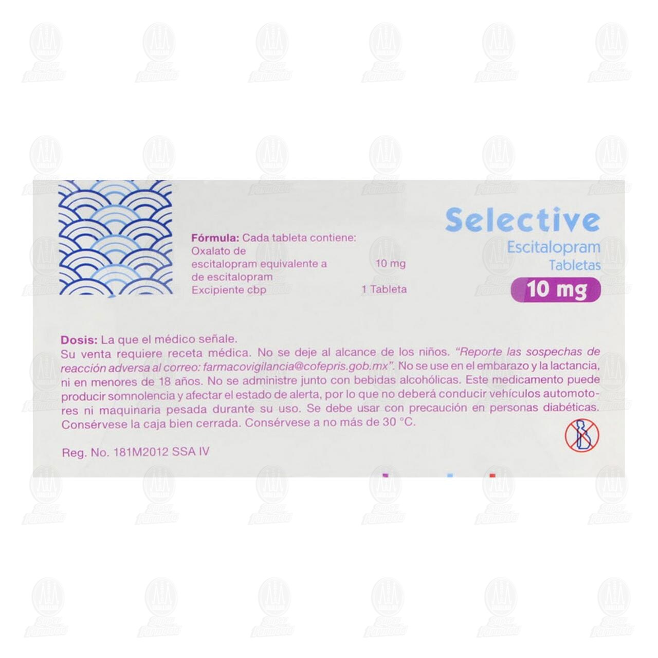 Pack Selective 10 mg, 28 Tabletas. de SELECTIVE | Farmacias Guadalajara