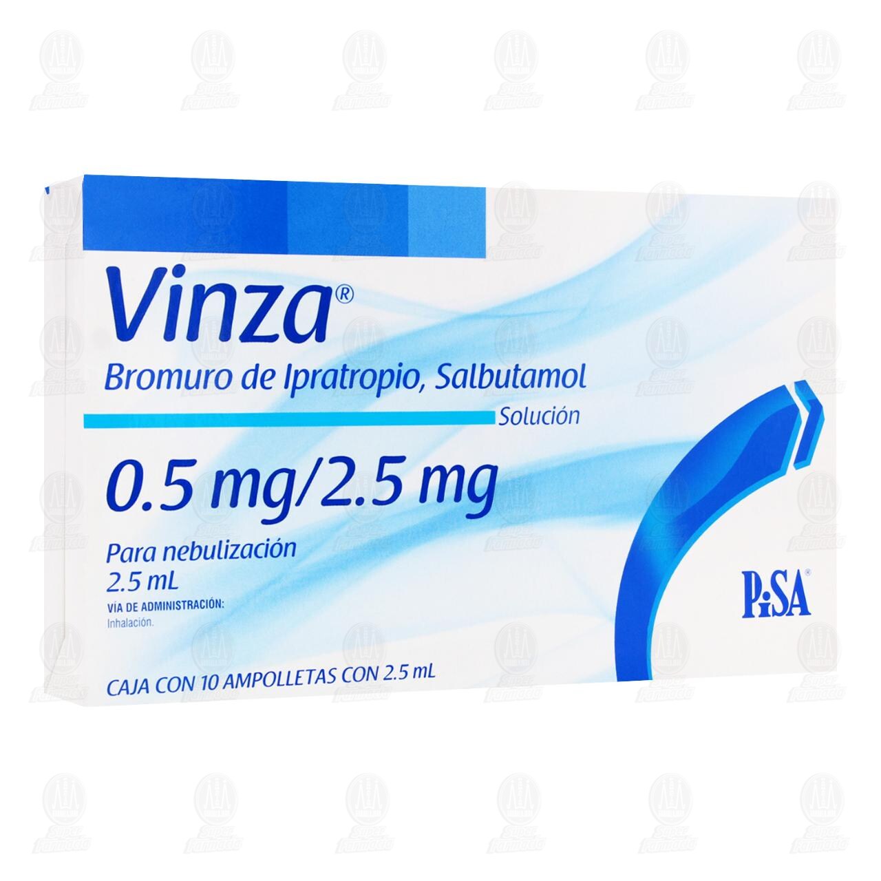 Vinza 0.5mg/2.5mg Solución, 10 Ampolletas con 2.5 ml c/u. de VINZA ...