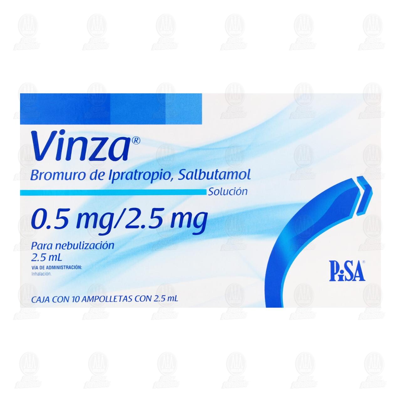 Vinza 0.5mg/2.5mg Solución, 10 Ampolletas con 2.5 ml c/u. de VINZA ...