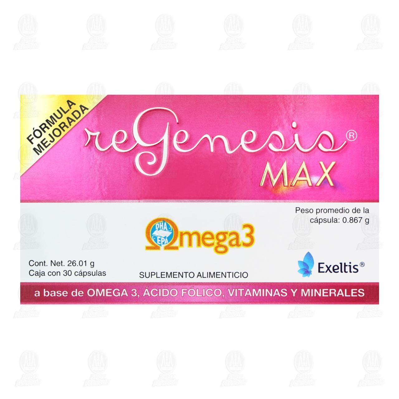 Regenesis Max 30 Cápsulas De Regenesis Max Farmacias Guadalajara