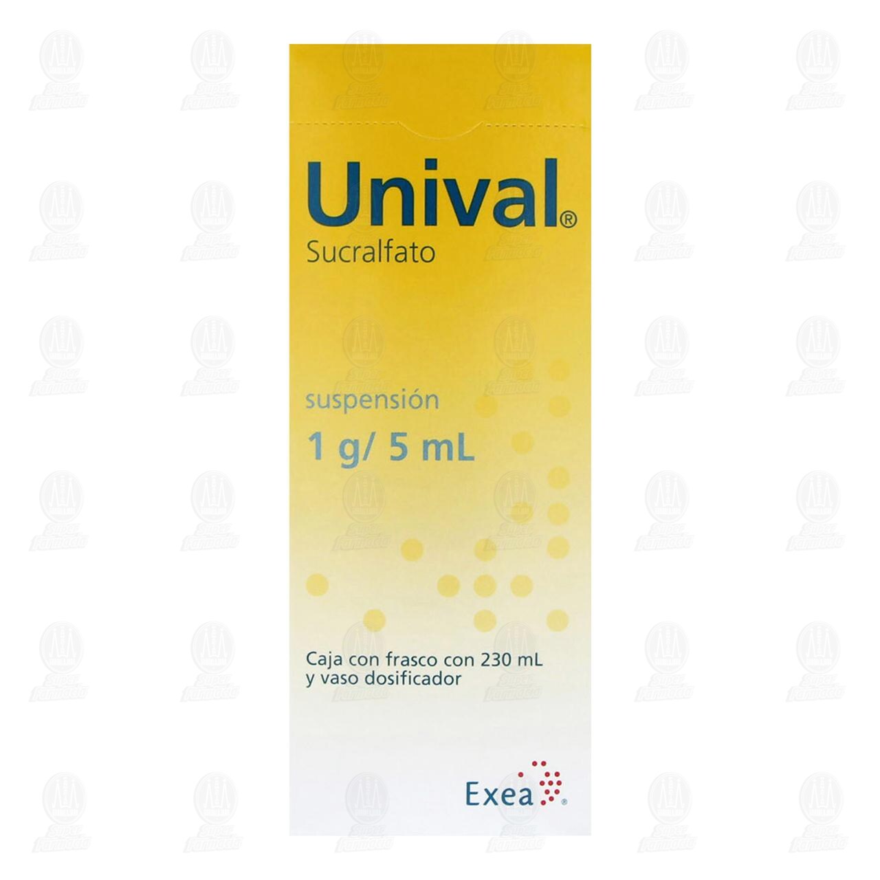 Unival 1gr/5ml Suspensión, 230 ml. de UNIVAL | Farmacias Guadalajara