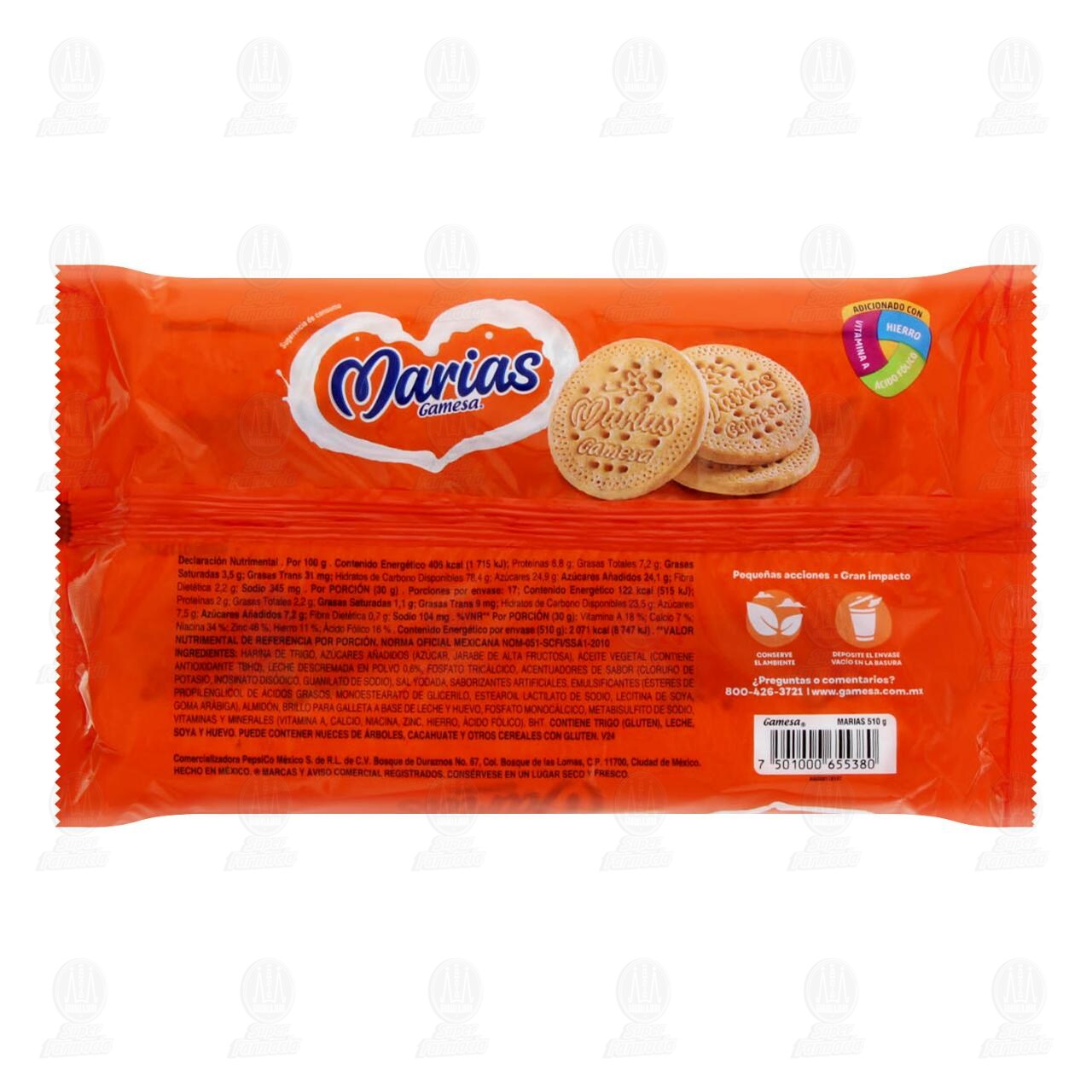 Galletas Gamesa Marías, 510 gr. de GAMESA | Farmacias Guadalajara