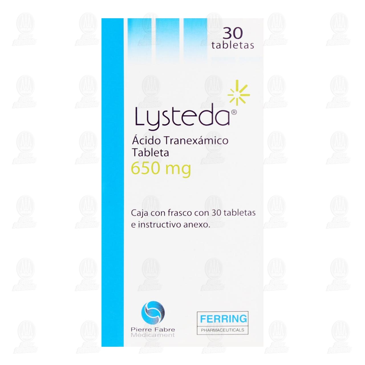 LYSTEDA 650MG 30 TAB FCO/CJA de LYSTEDA | Farmacias Guadalajara