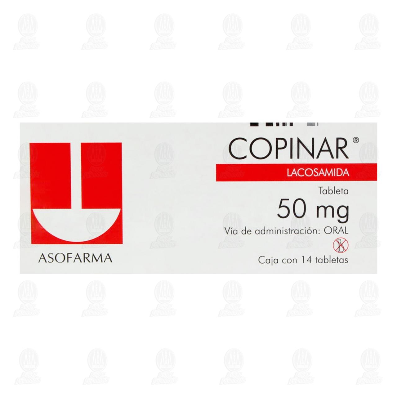 Copinar 50mg 14 Tabletas de COPINAR | Farmacias Guadalajara
