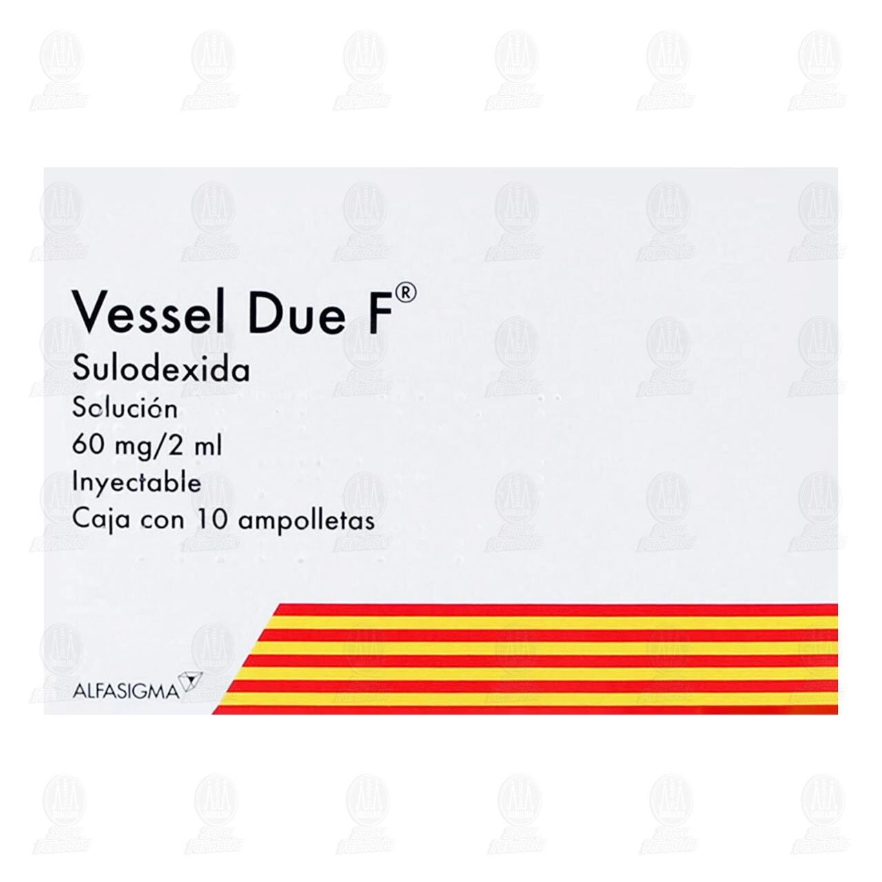 Vessel Due F 60mg/2ml Solución Inyectable, 10 Ampolletas. de VESSEL DUE ...