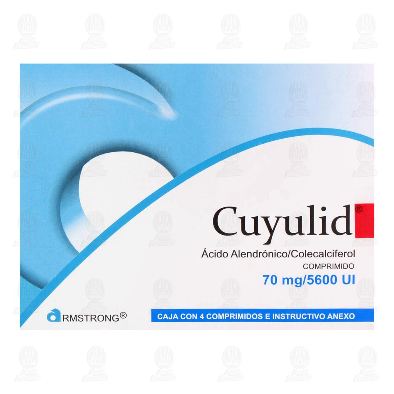Cuyulid 70mg/5600UI, 4 Comprimidos. de CUYULID | Farmacias Guadalajara