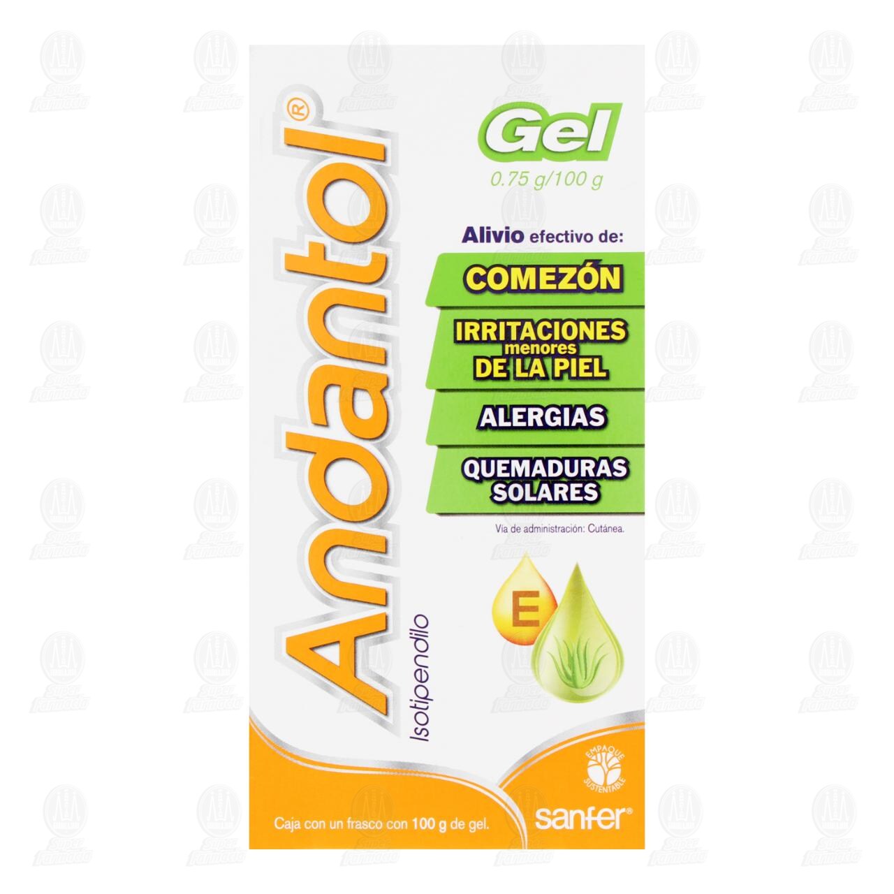 Andantol Gel 0.75 gr, 100 gr. de ANDANTOL | Farmacias Guadalajara