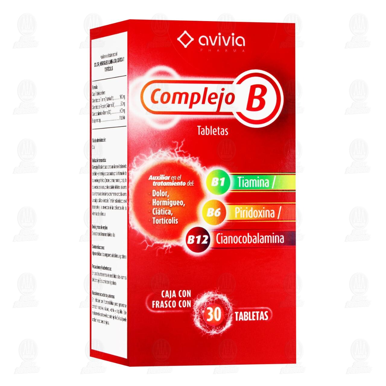 Complejo B, 30 Tabletas. de AVIVIA | Farmacias Guadalajara