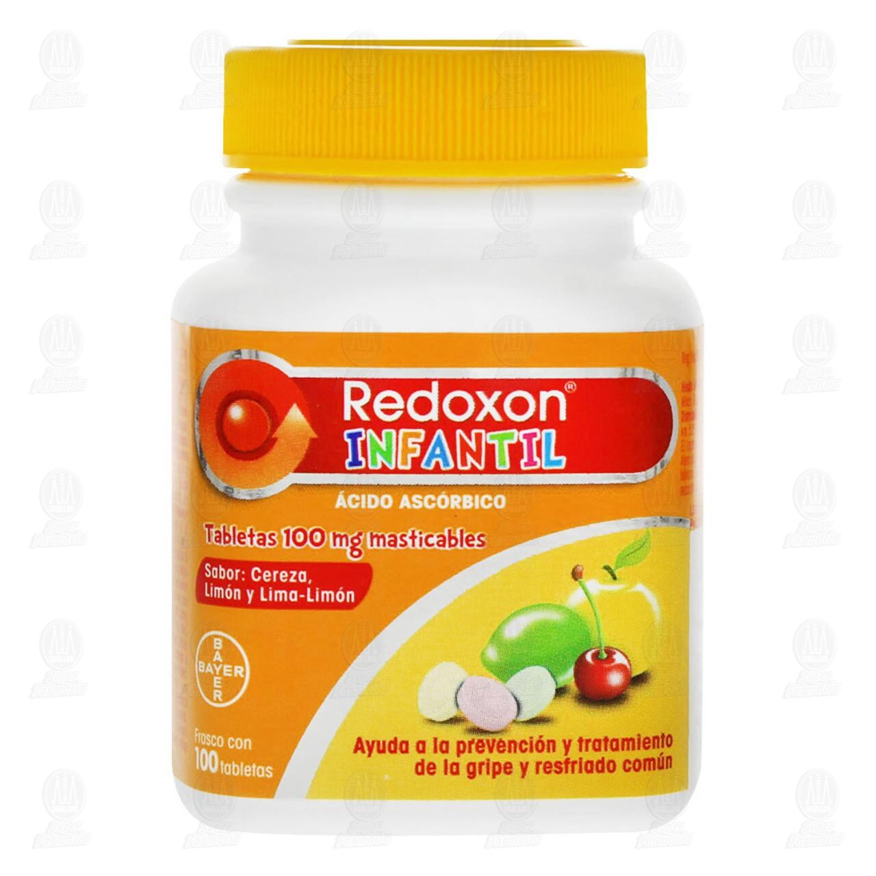 Redoxon Infantil 100 mg Vitamina C, 100 Tabletas Masticables. de ...
