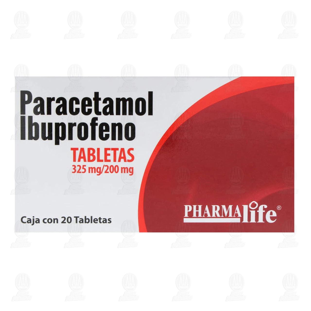 Paracetamol/Ibuprofeno 325mg/200mg, 20 Tabletas, 52% OFF