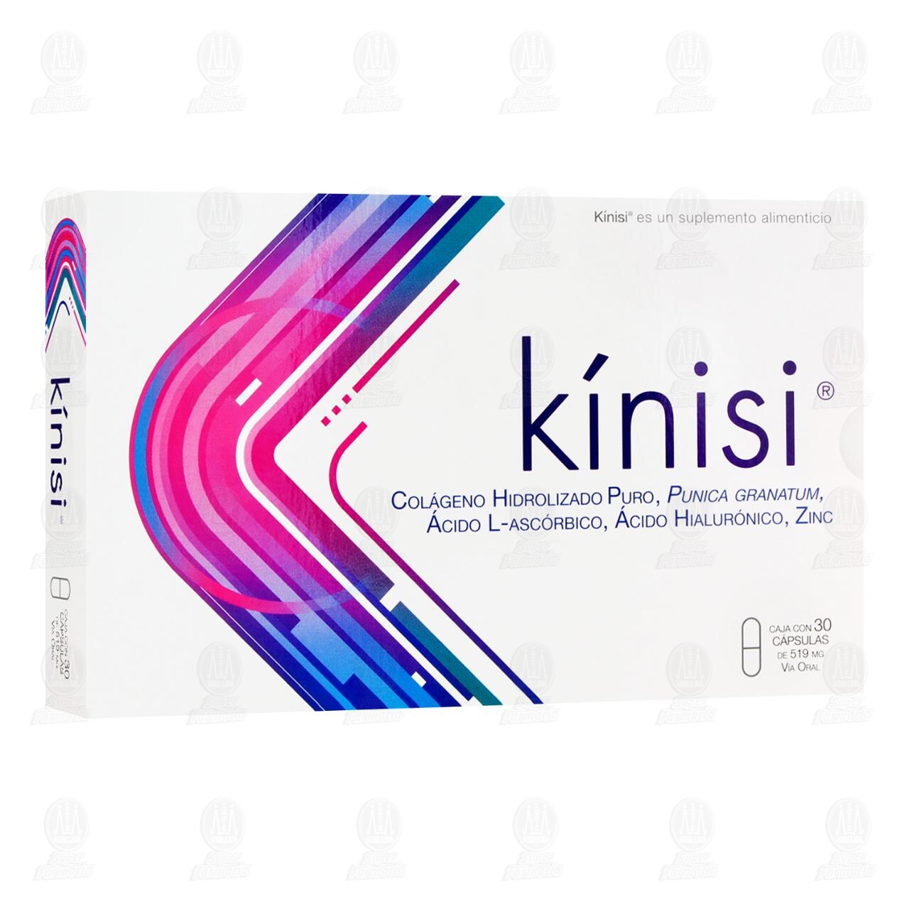 Kínisi 519 mg, 30 cápsulas. de KINISI | Farmacias Guadalajara
