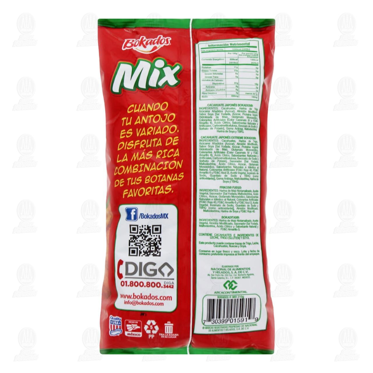 Surtido Bokados Mix, 210 gr. de BOKADOS | Farmacias Guadalajara