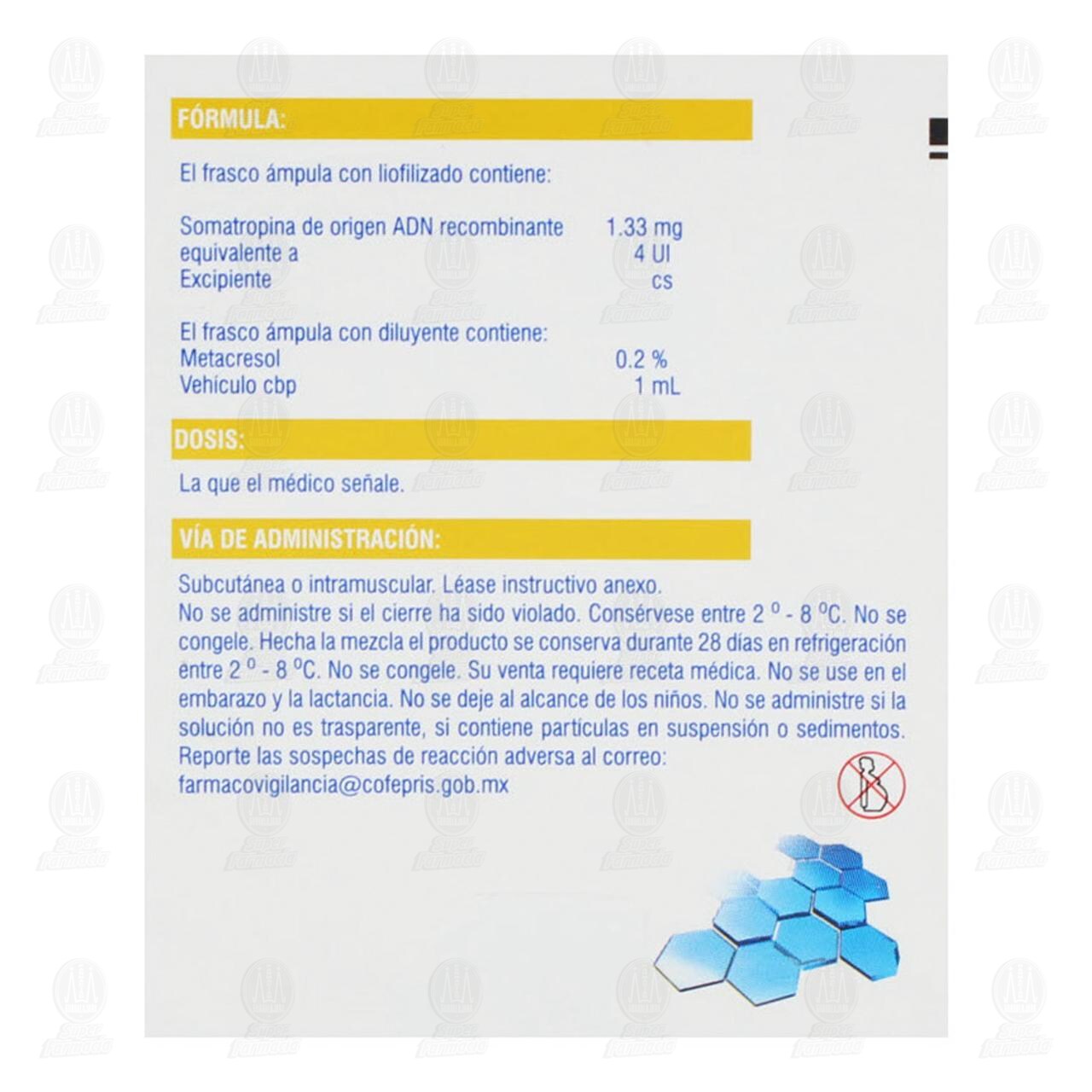 Xerendip 4 UI Solución Inyectable, 1 ml. de XERENDIP | Farmacias ...